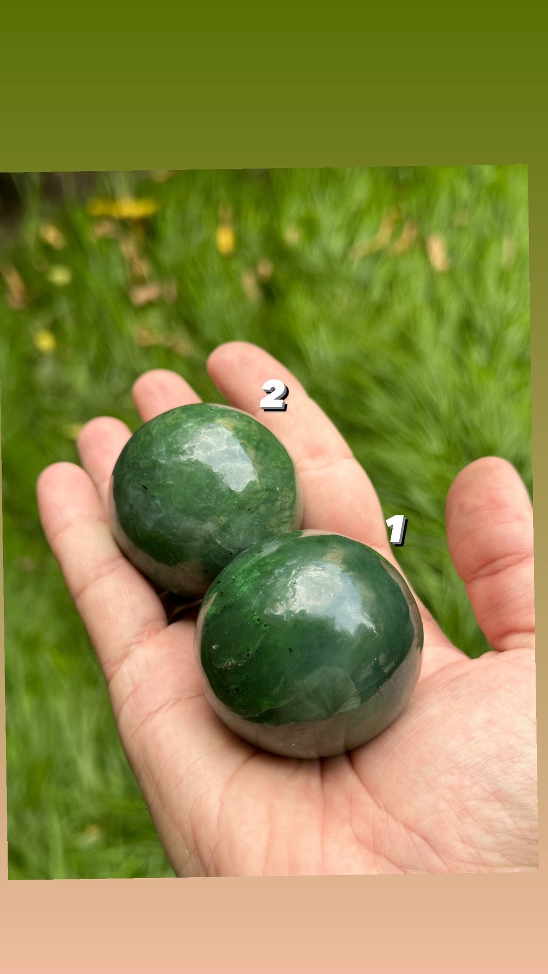 Rare Quality Nephrite Jade Sphere- Nephrite Sphere -cute Real Crystal ...