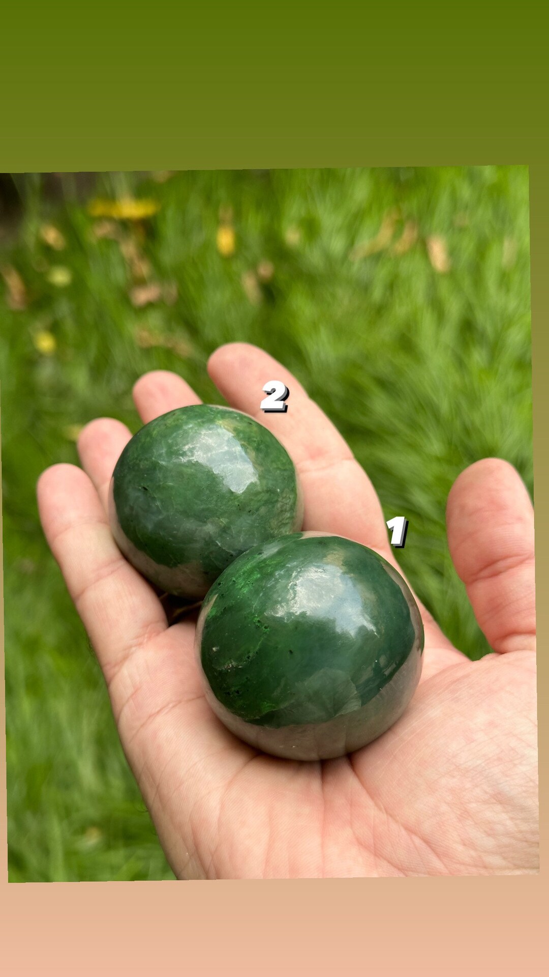 Rare Quality Nephrite Jade Sphere Nephrite Sphere cute Real - Etsy