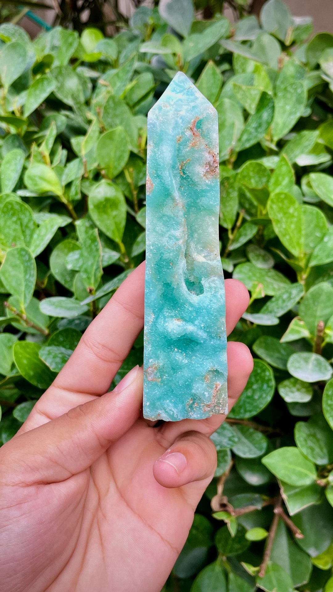 Blue Smithsonite Crystal Tower – Druzy Stone, Gemstone Gift - Etsy