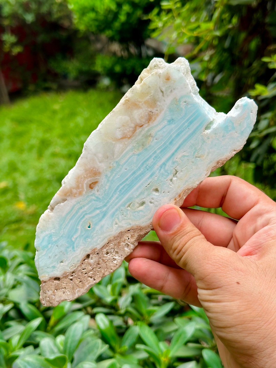 Rare Quality Caribbean Calcite Slab -real Crystal Slab - Calcite Slab ...