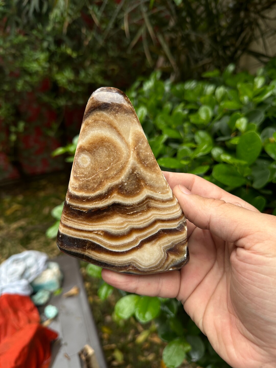 Unique Texture Chocolate Calcite Freeform-calcite Freeform-gemstone ...
