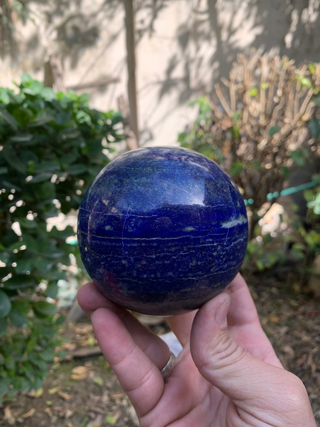 90mm Lapis Lazuli Sphere- Cute Crystal Sphere-lapis Lazuli Ball-lapis ...