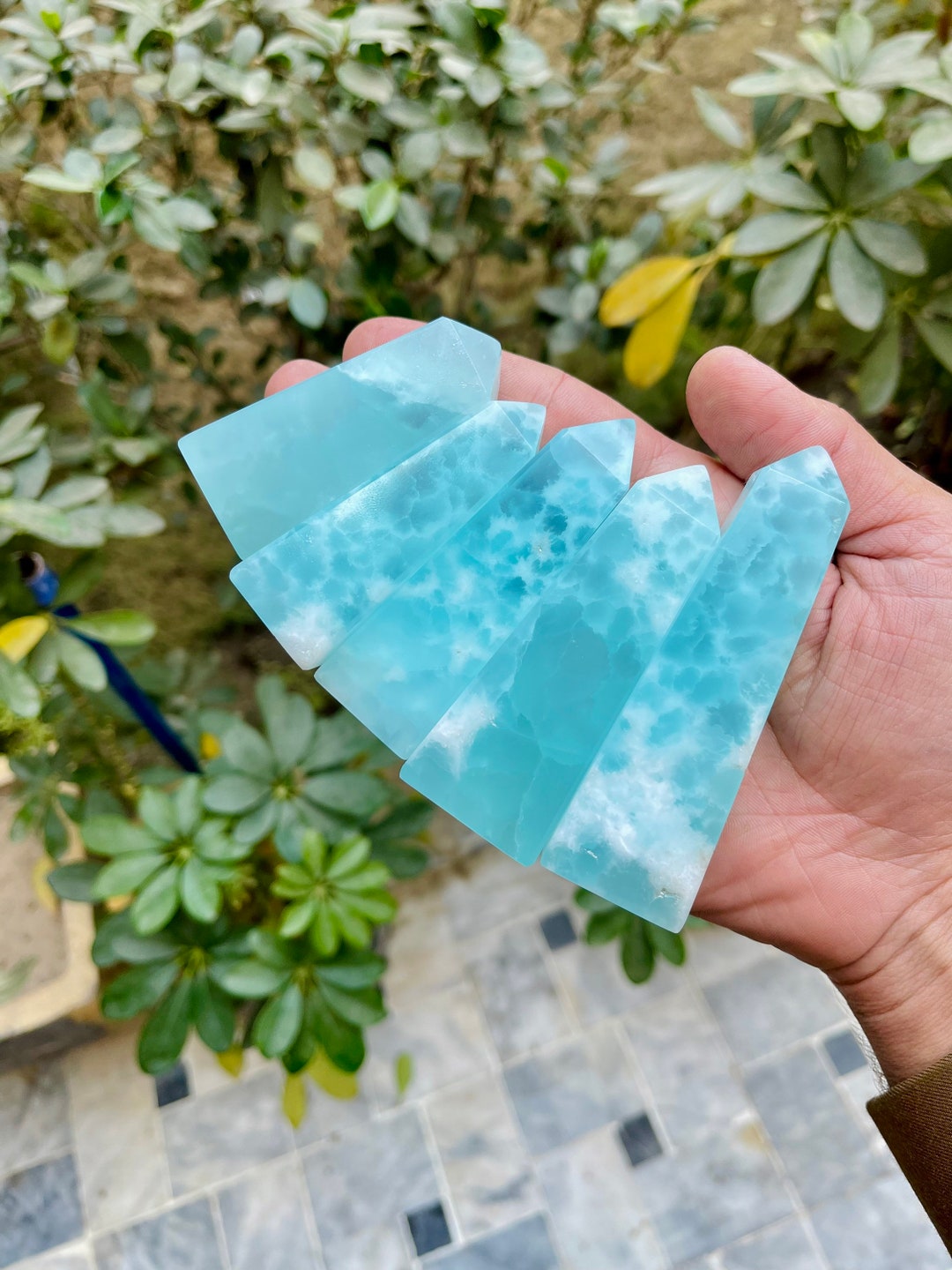 Rare Quality Caribbean Calcite Towers -cute Real Crystal Pendants ...