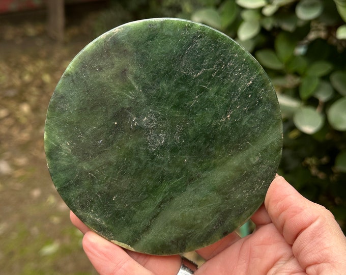 Rare Quality Nephrite Jade Coaster-nephrite Jade Coaster-nephrite ...
