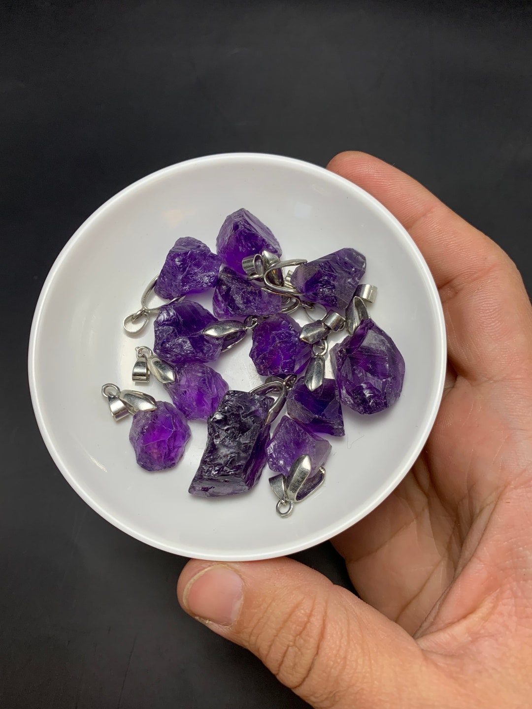 Super Pretty Amythyst Pendant-amethyst Pendant-natural Freeform Pendant ...