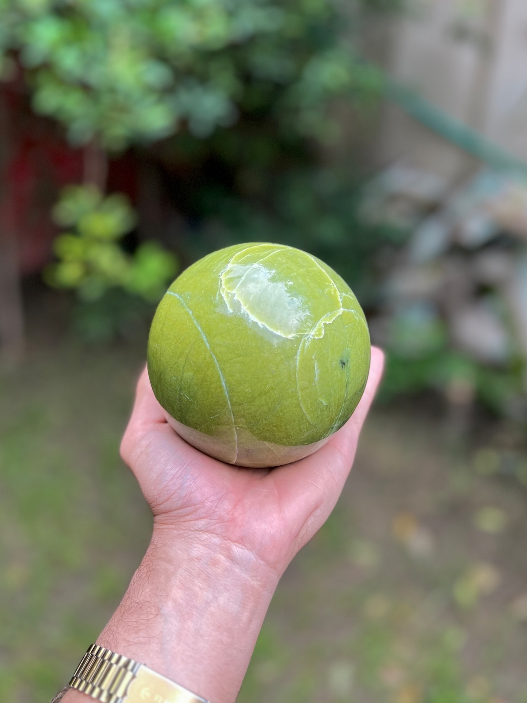 XXL Serpentine Sphere- Serpentine Spheres- Stone Sphere- Real Crystal ...