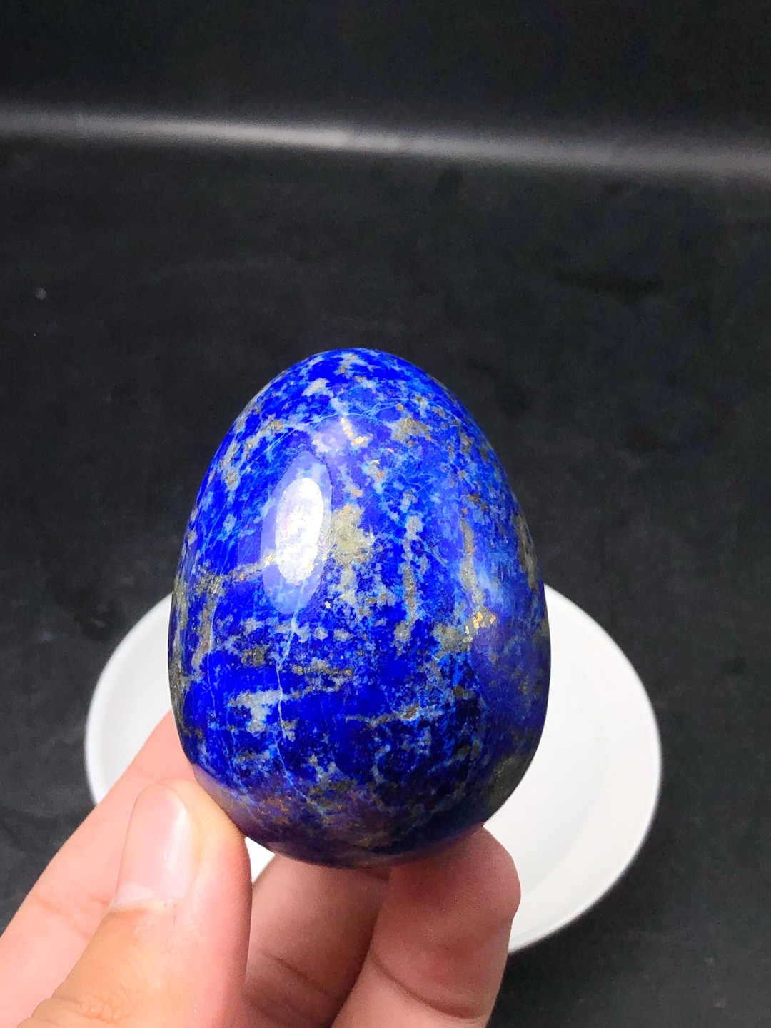 Deep Blue Lapis Lazuli Egg-cute Crystal Egg-lapis Lazuli Egg-lapis Egg-gemstone Egg-stone Egg ...