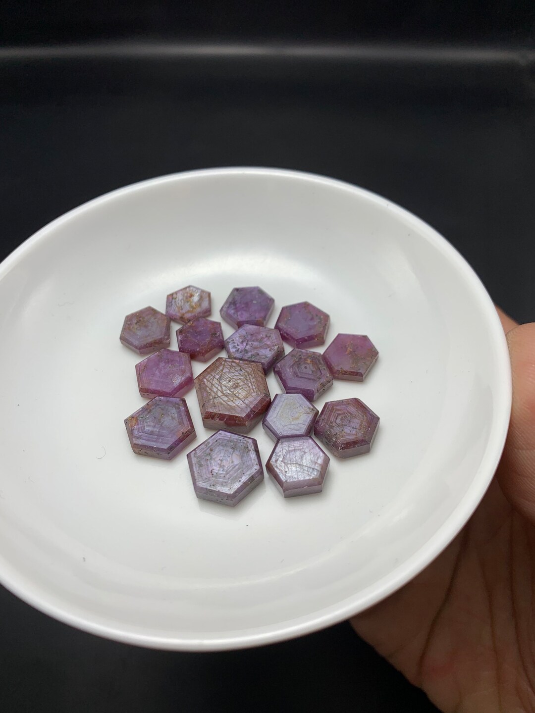 Trapiche Ruby-ruby Hexagon Crystal Pendant-trapiche Ruby-gemstone ...