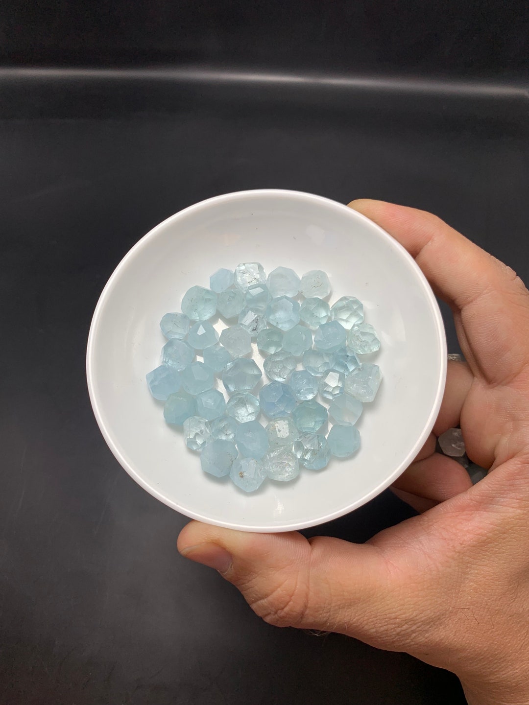 Aquamarine Rosecut-aquamarine Crystal Rosecut-stone Rosecut-aquamarine ...