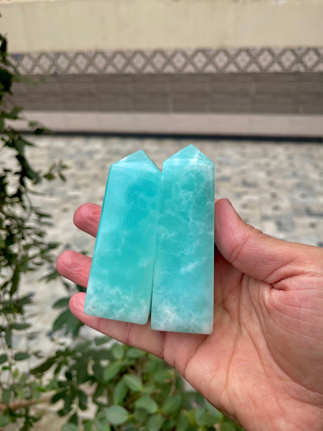 Rare Quality Caribbean Calcite Towers -cute Real Crystal Pendants ...