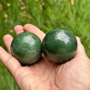 Rare Quality Nephrite Jade Sphere Nephrite Sphere cute Real - Etsy