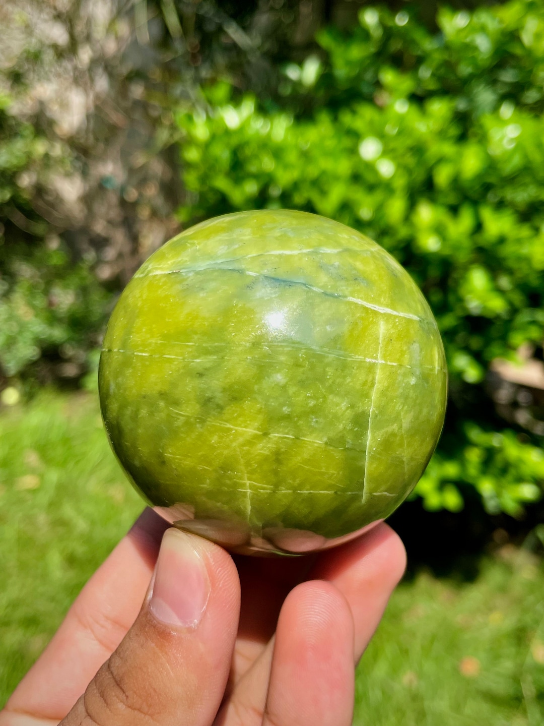 XXL Serpentine Sphere- Serpentine Spheres- Stone Sphere- Real Crystal ...