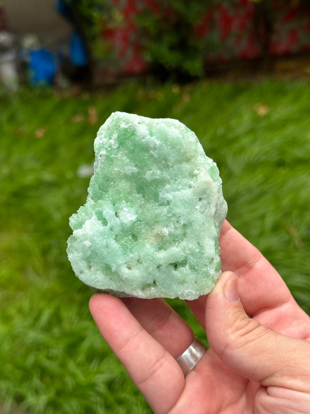 Ocean Green Caribbean Calcite Raw -cute Real Crystal Pendants ...