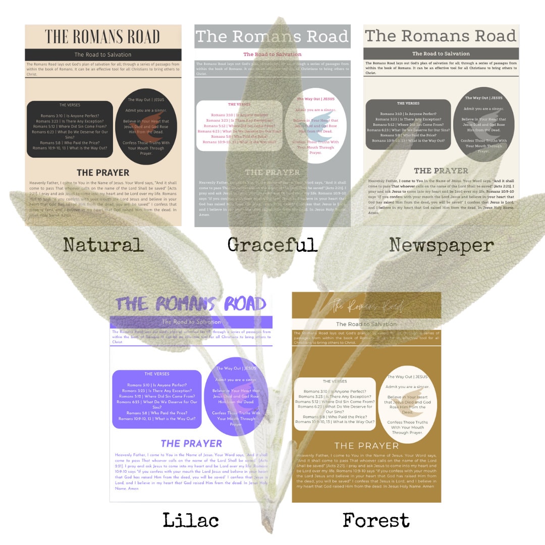 Lilac - Bible Study Template, P.O.W.E.R. Method - Etsy