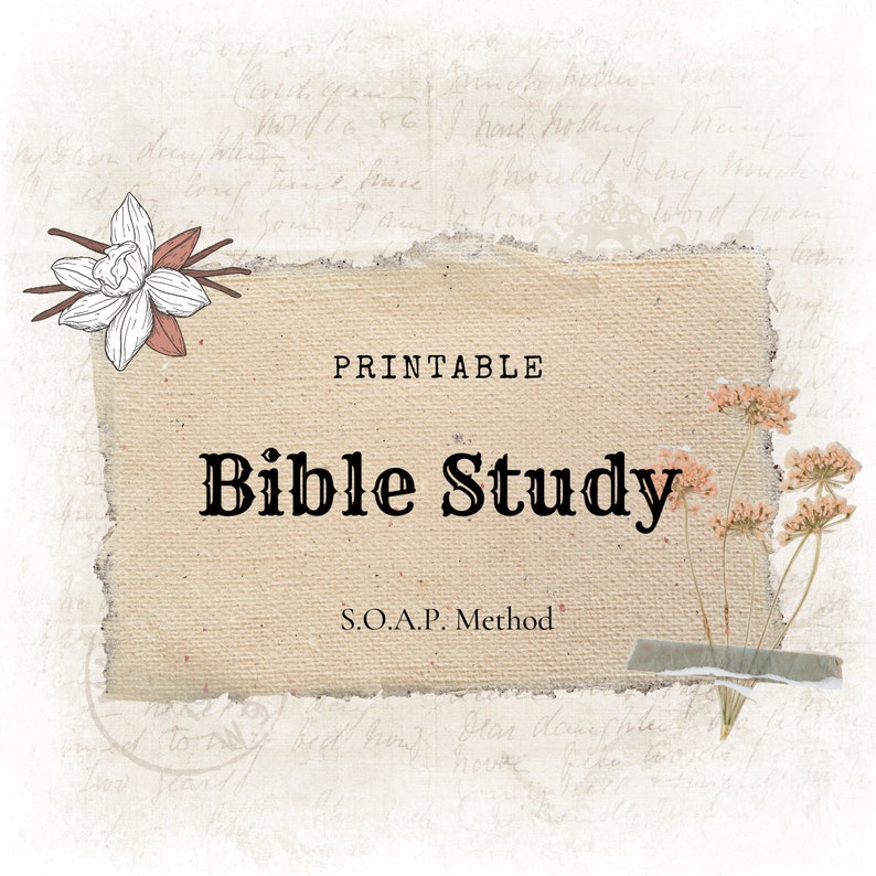 Aurora - Bible Study Template, S.O.A.P. Method - Etsy
