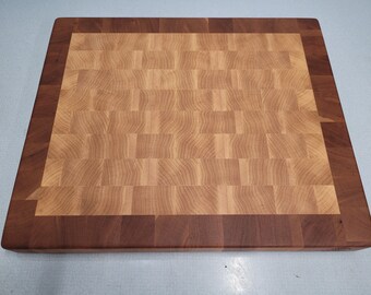 3D End Grain Cutting Board Chopping Block - Etsy