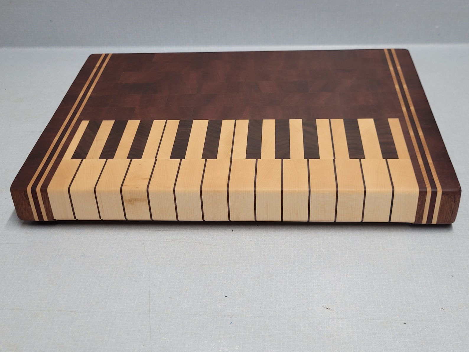 Piano End Grain Cutting Board - Etsy