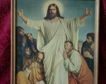 Vintage Jesus Picture | Etsy