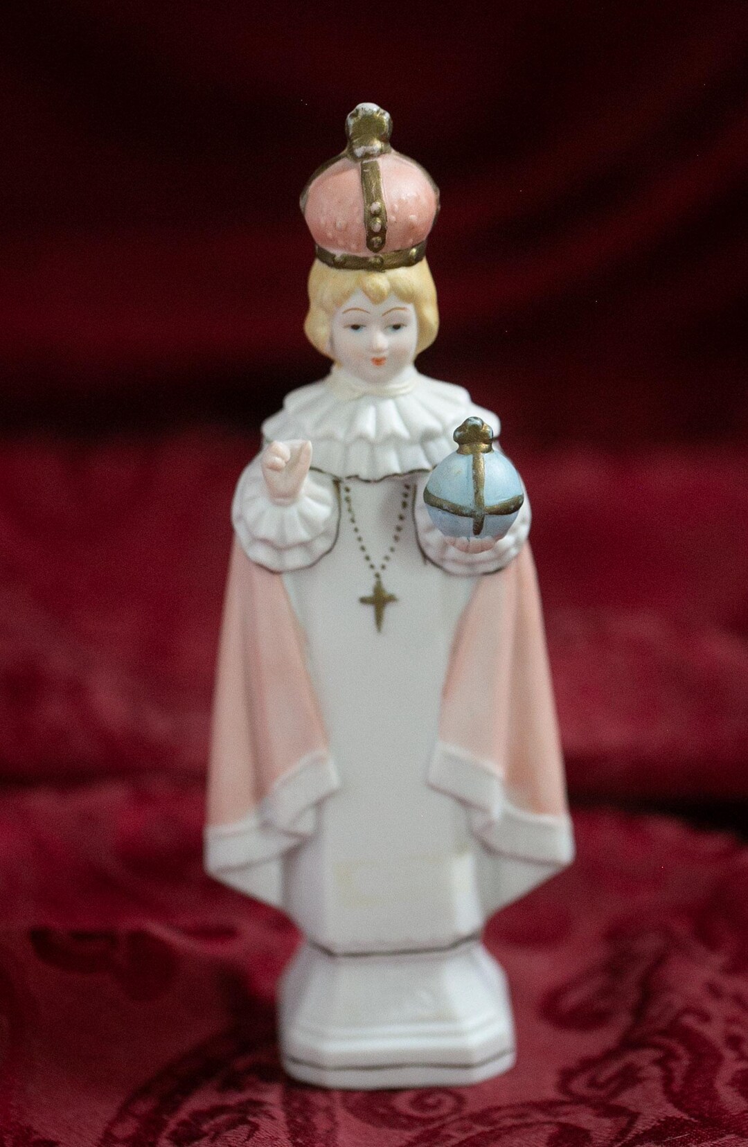Vintage Bisque Statue of the Infant of Prague Roman - Etsy