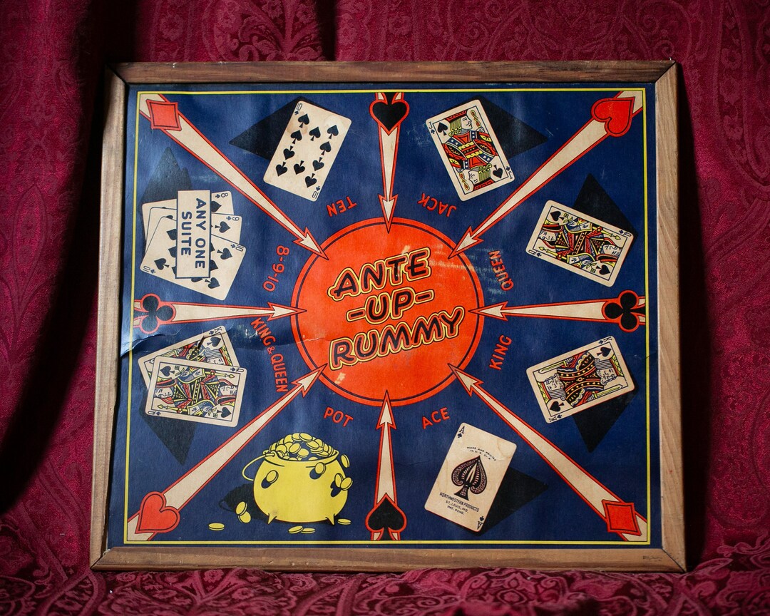 Vintage Chinese Checker/rummy Game Board - Etsy