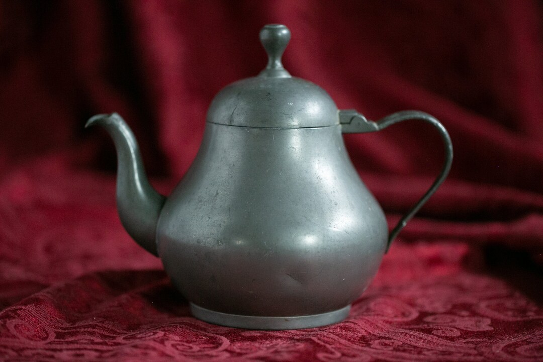 Vintage Pewter? Tea Pot - Etsy