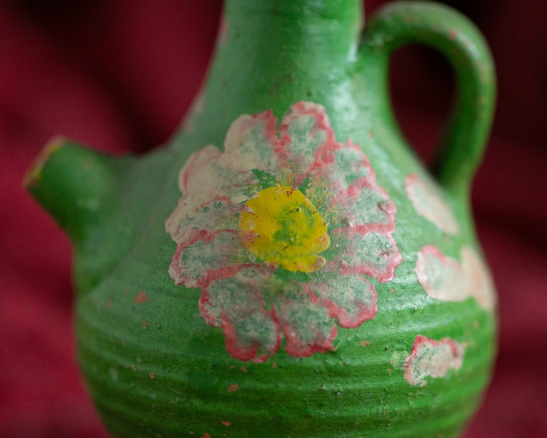 Vintage Hand Made Pottery Pitcher - Etsy