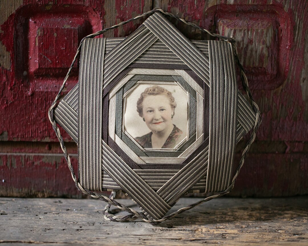 Vintage Homemade String Frame Folk Art - Etsy