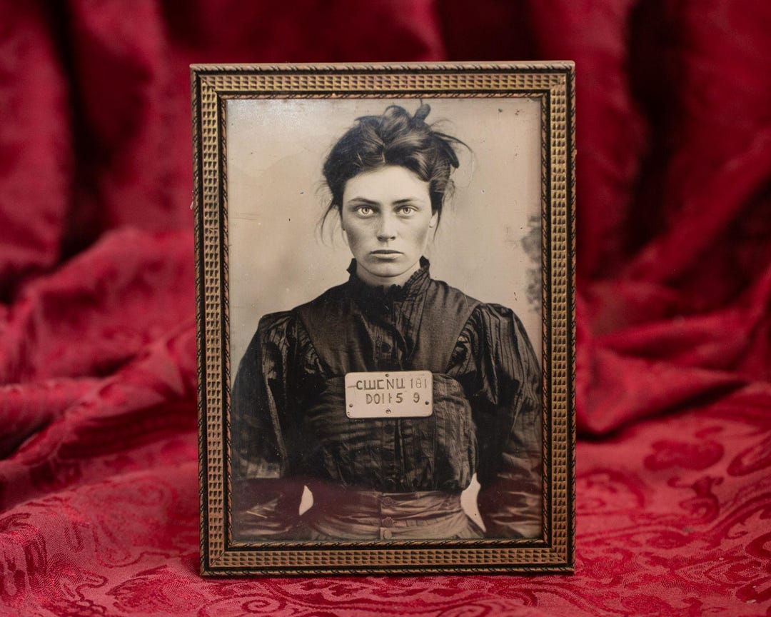 Vintage Framed Mugshot - Etsy
