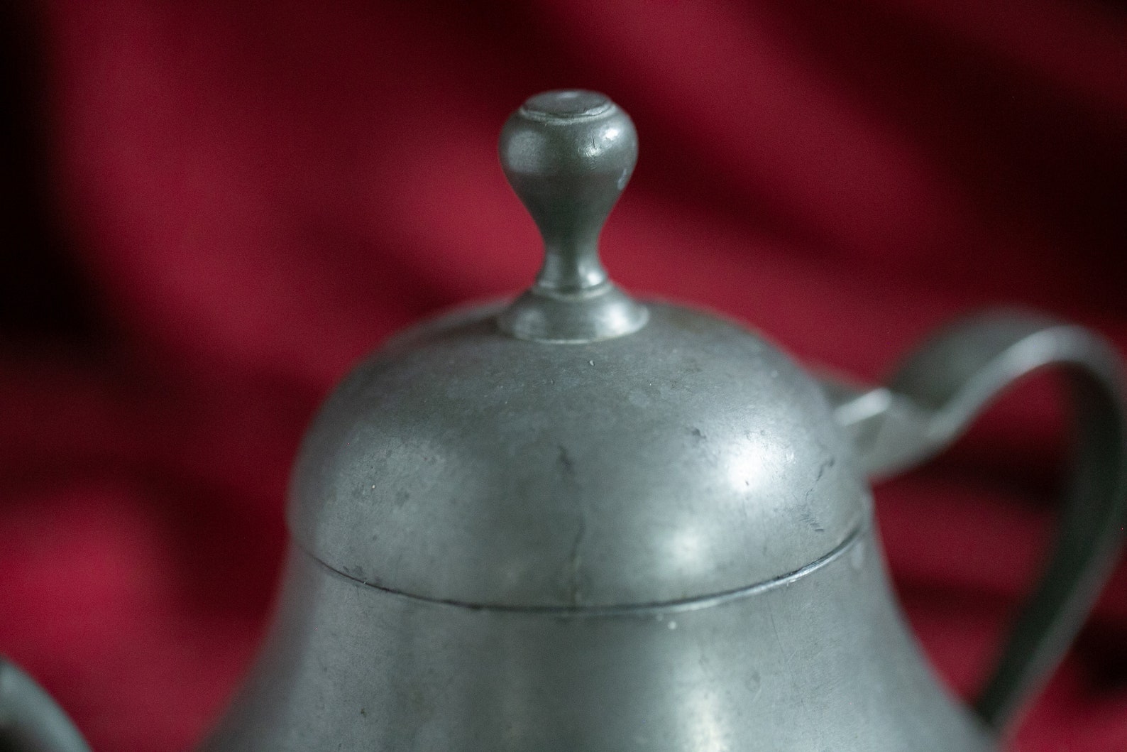 Vintage Pewter Tea Pot | Etsy