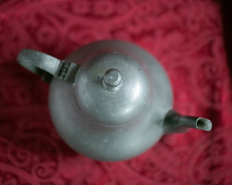 Vintage Pewter Tea Pot | Etsy