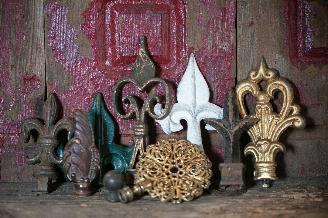 Nine Vintage Finials - Etsy
