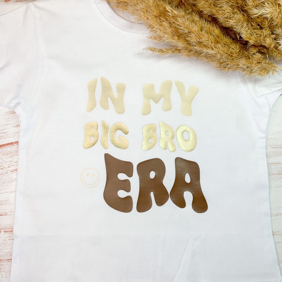 Sibling Shirt in My Big Bro Era Boho Shirt Made of 100% Cotton to ...