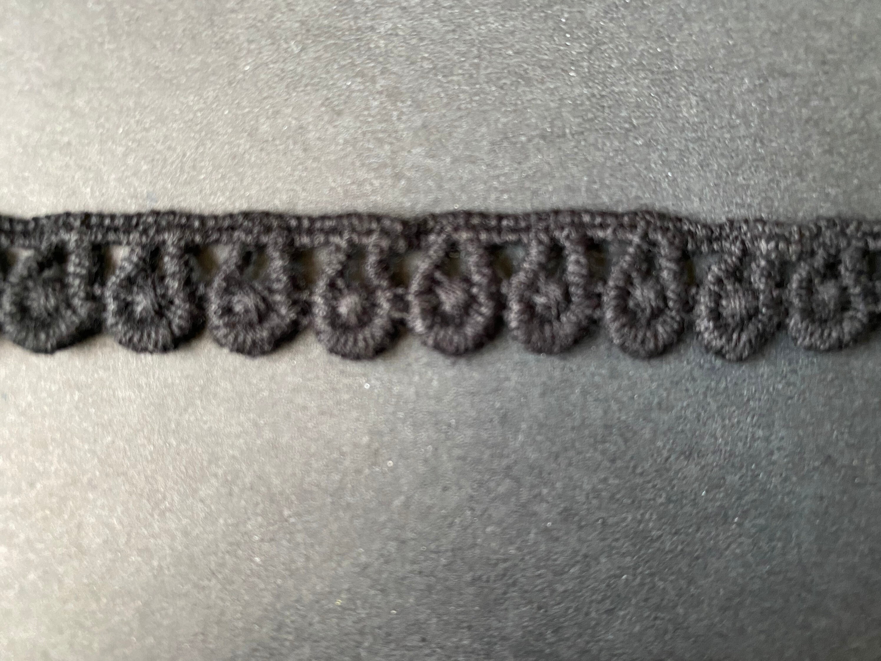 5 Yds Cotton Black Lace Trim 1/2 Small Loop Shaped Trim Sewing Notion ...