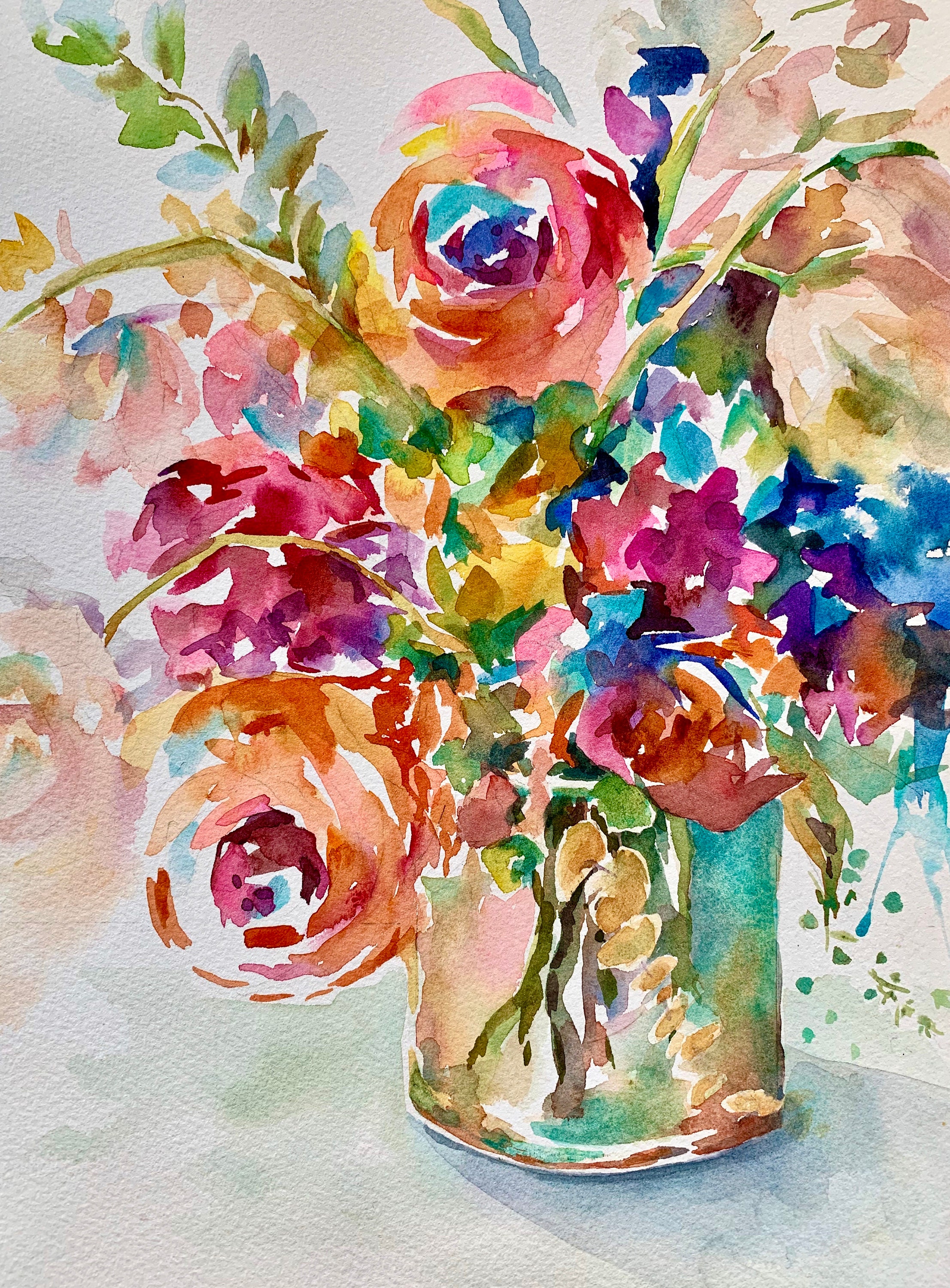 Modern Painting Of Flowers