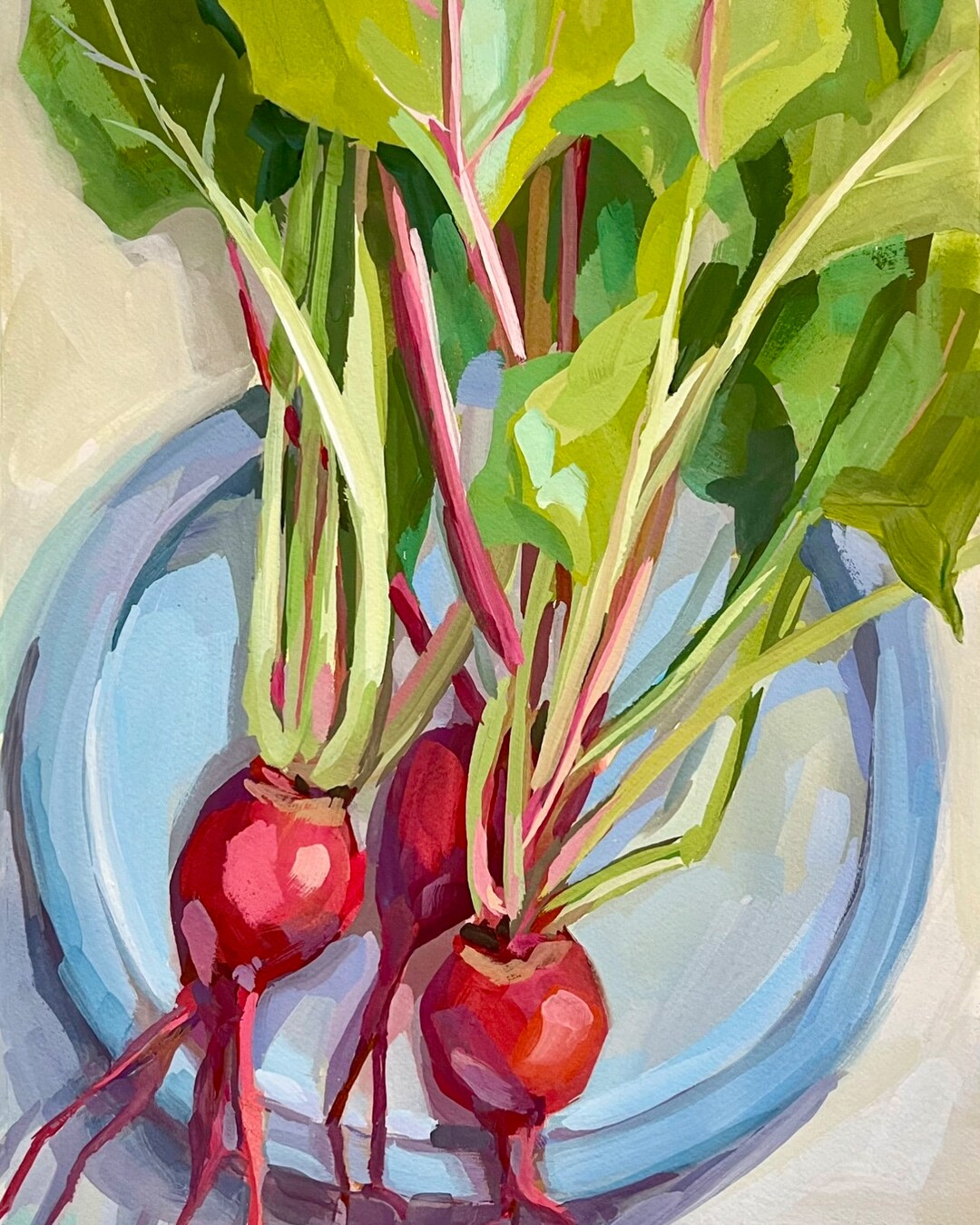 Beet Painting, Beets Art Print, Kitchen Art Cottage Style Decor ...