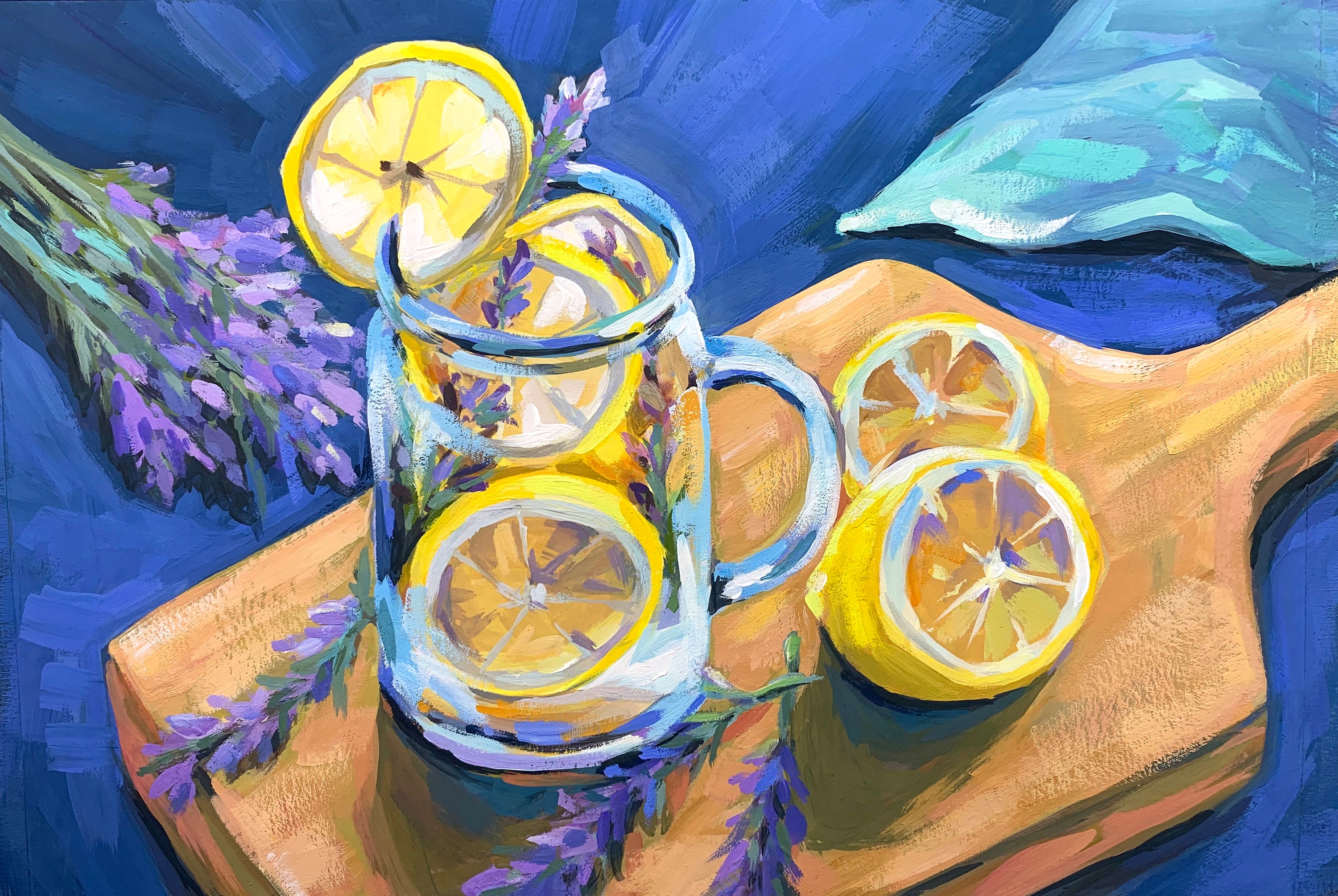 Kitchen Wall Yellow Lemon Canvas - Etsy