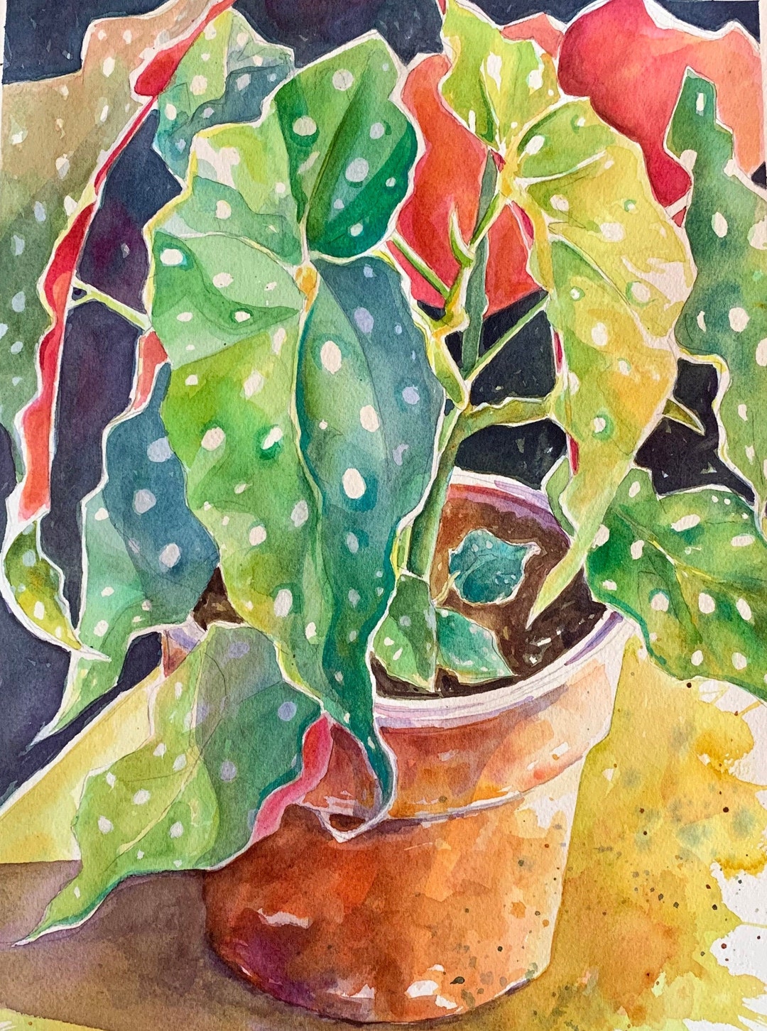 Watercolor Plant Art Print Botanical Art Plant Painting - Etsy