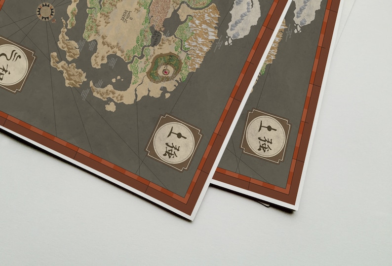 Avatar the last airbender world map poster - jololove