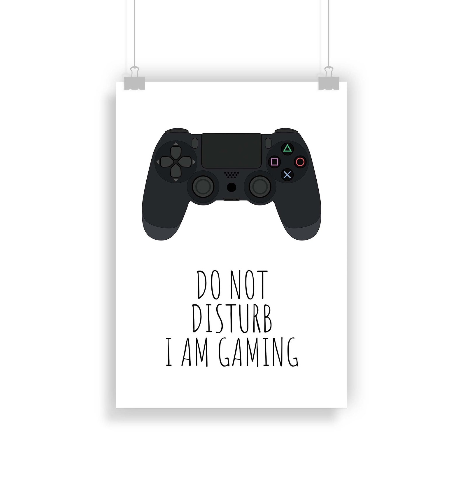 Gaming Print Gaming Poster PlayStation 4 PS4 Controller | Etsy