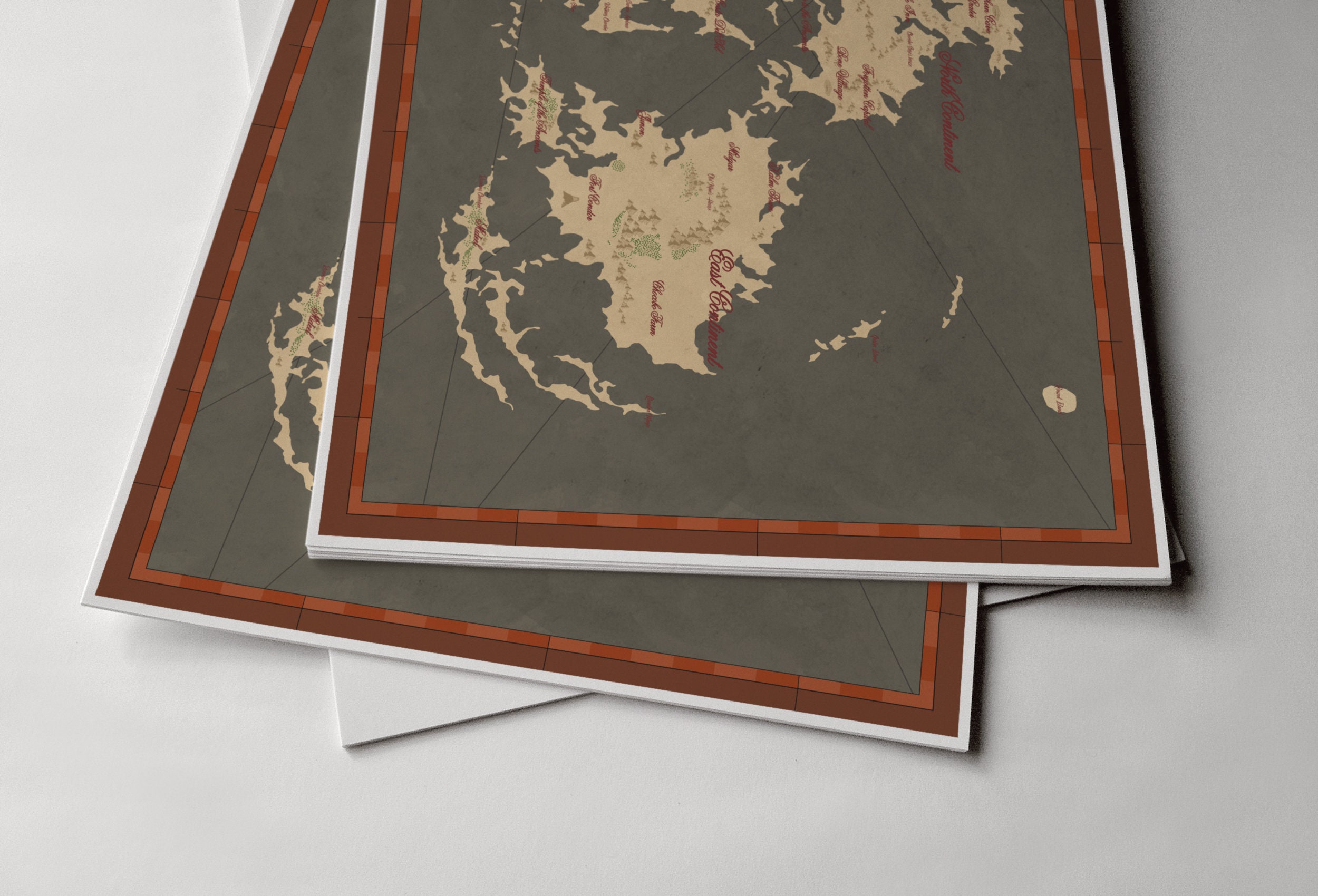 Final Fantasy VII Map of Gaia Print Poster - Etsy