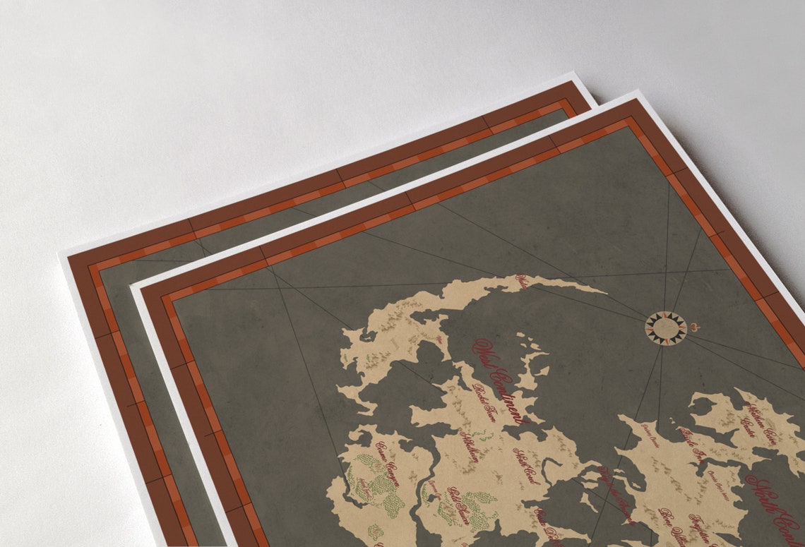 Final Fantasy VII Map of Gaia Print Poster - Etsy