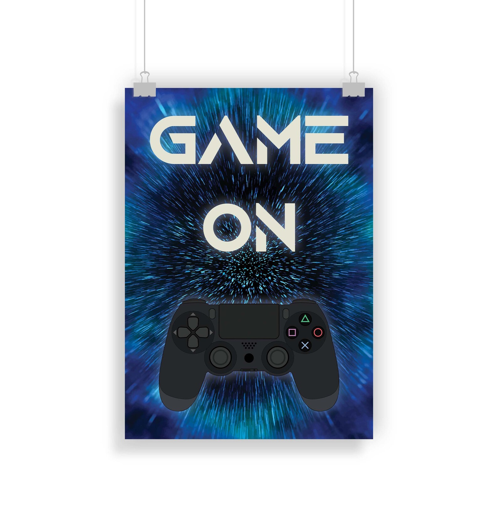 Gaming Print Gaming Poster PlayStation 4 PS4 controller | Etsy