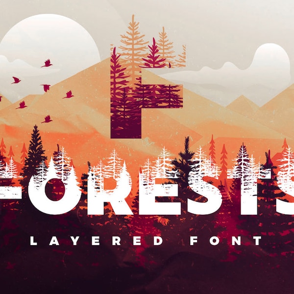 Forest Calligraphy - Etsy