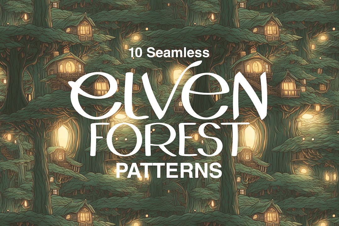 10 Elven Forest Patterns - Etsy