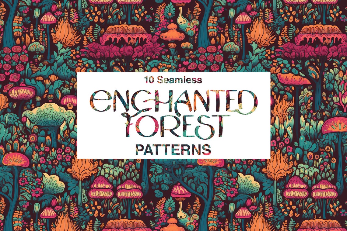 10 Enchanted Forest Patterns - Etsy