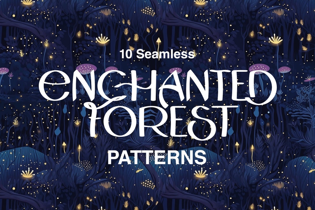 10 Enchanted Forest Patterns - Etsy