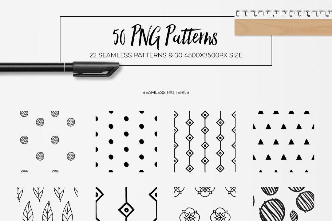 50 PNG Patterns & Textures - Etsy