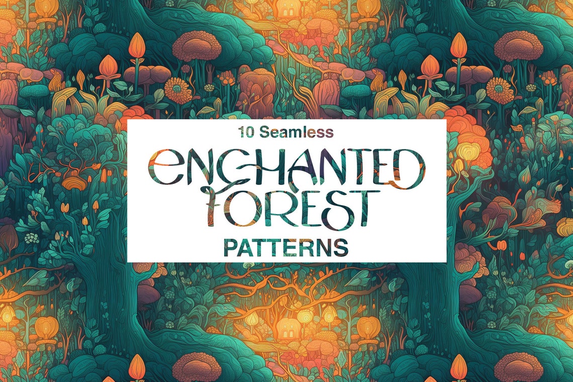 10 Enchanted Forest Patterns - Etsy
