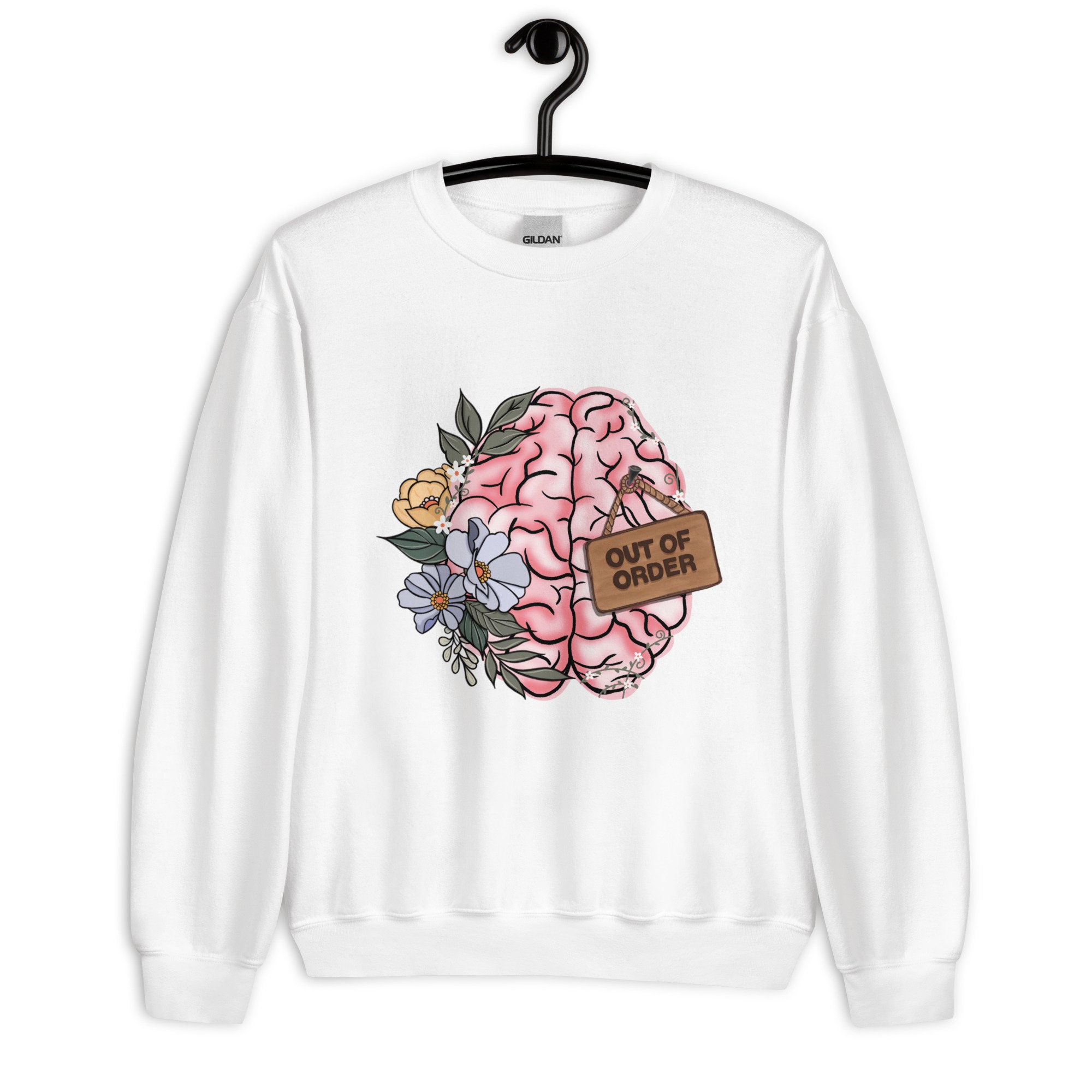 Out of Order Brain, Brain Anatomy Illustration, Funny ADHD, ADHD Gift ...