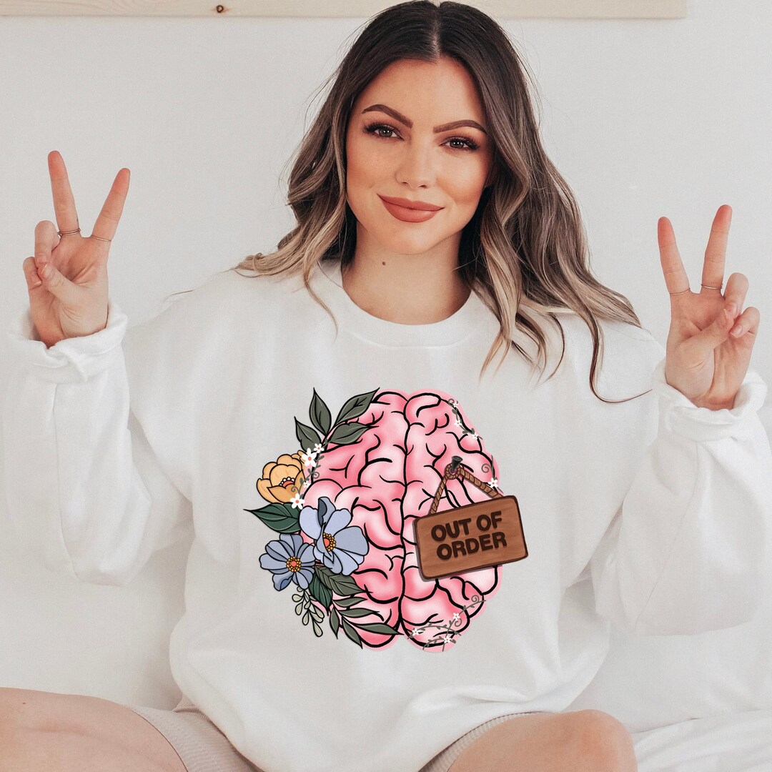 Out of Order Brain, Brain Anatomy Illustration, Funny ADHD, ADHD Gift ...